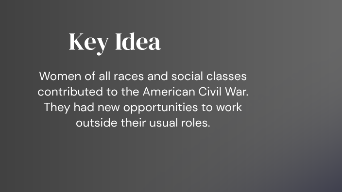 Women roles in the Civil War by b w on Prezi
