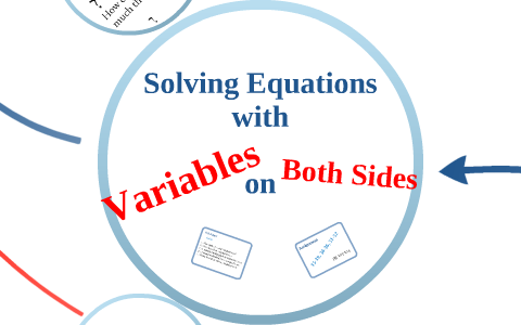 Solving Equations with Variables on Both Sides by Rob Frederick on Prezi