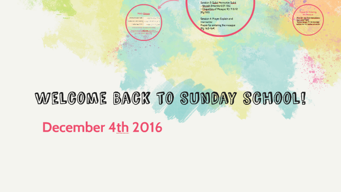 Welcome Back to sunday school by Manal Rashid on Prezi