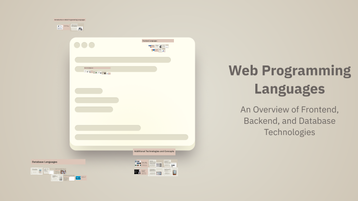 Web Programming Languages by ozoda Abdisattorova on Prezi
