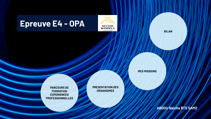 Epreuve E4 - OPA by Naicha Abdou on Prezi
