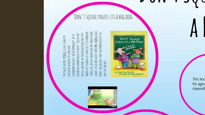 Don't Squeal Unless it's a Big Deal by Leslie Harris