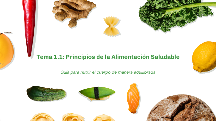 Tema 1.1: Principios de la Alimentación Saludable by Andrea Victoria ...