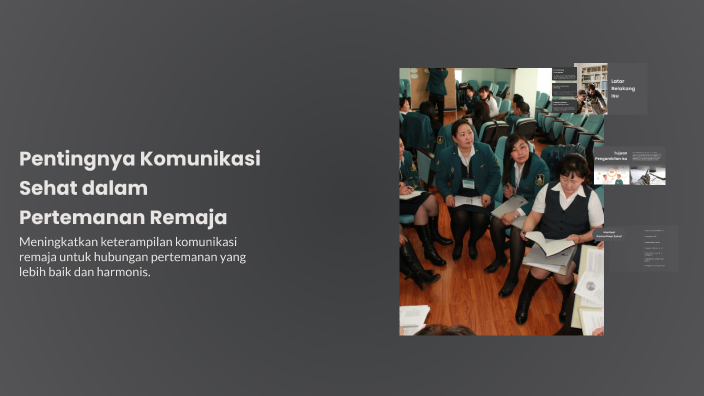 Pentingnya Komunikasi Sehat dalam Pertemanan Remaja by sangayuarta5 on ...