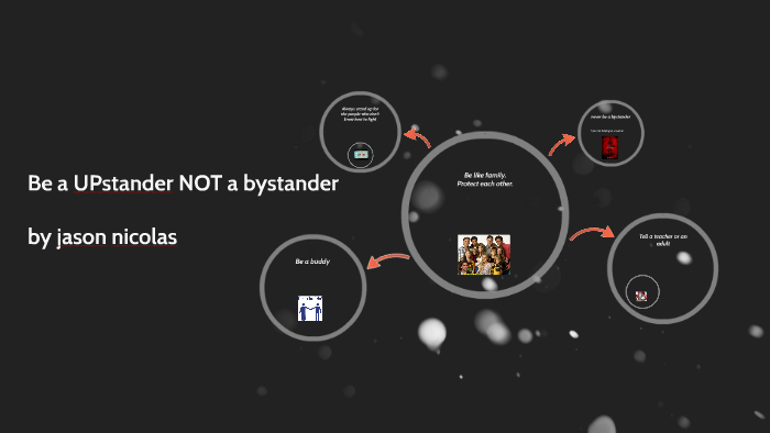 Be an UPstander NOT a bystander By: Jason Nicolas by renee power on Prezi