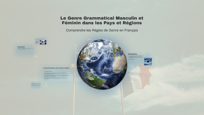 Le Genre Grammatical Masculin et Féminin dans les Pays et Régions by ...