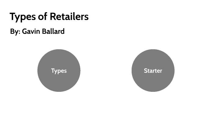 Types of Retailers by Gavin Ballard on Prezi