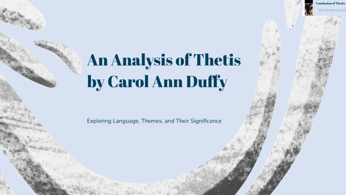 Exploring Thetis: Language and Themes in Carol Ann Duffy's Poem by ...