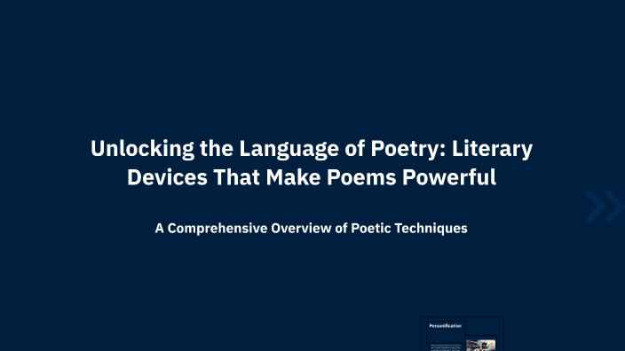 Unlocking the Language of Poetry: Literary Devices That Make Poems ...