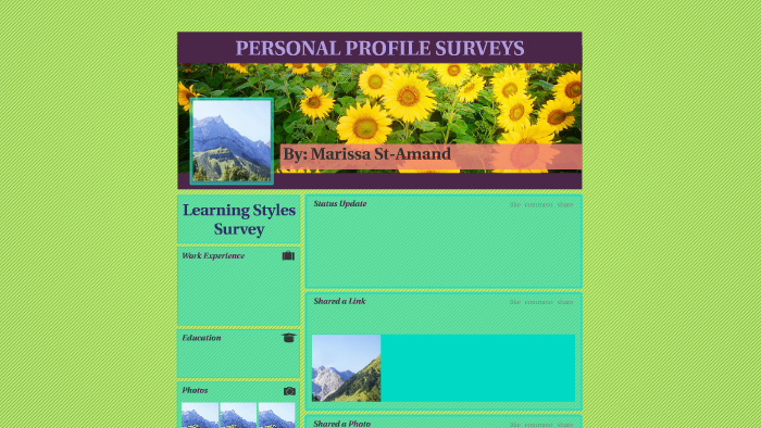 PERSONAL PROFILE SURVEYS by .. ... on Prezi