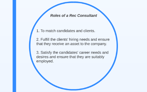 Roles of a Rec Consultant by Leo Qiu on Prezi