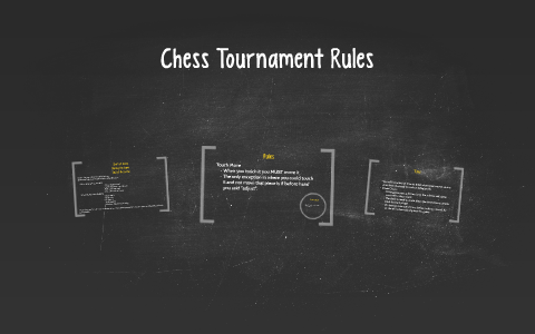 Chess Tournament Rules by Kristy Chow on Prezi