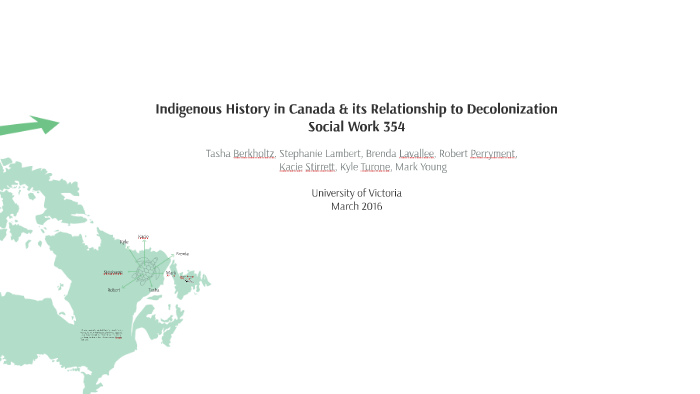 Indigenous History in Canada and its Relationship to Decolonization by ...