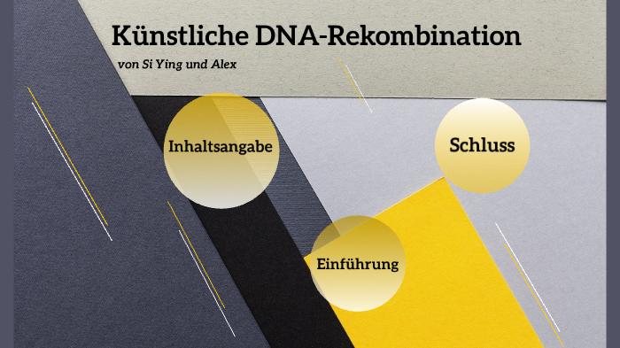 Künstliche DNA-Rekombination by Si Ying Chen on Prezi