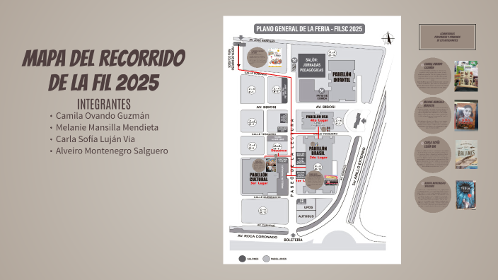 Mapa de Recorrido de la FIL 2025 by Elanie Ovando on Prezi