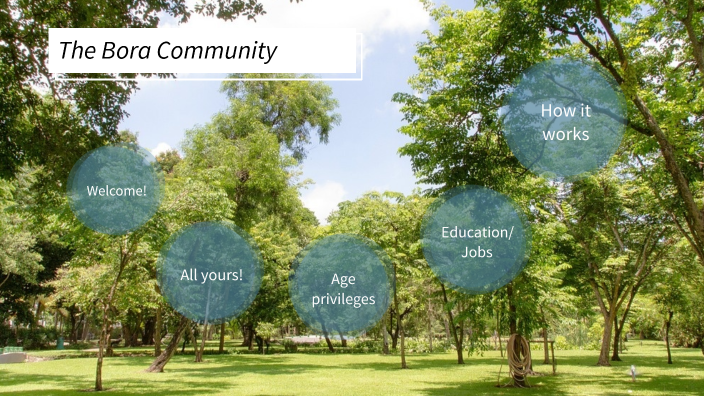 The Bora Community by Natalie Miser on Prezi