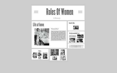 Roles of women in the 1950's by Kymtra Zahn on Prezi