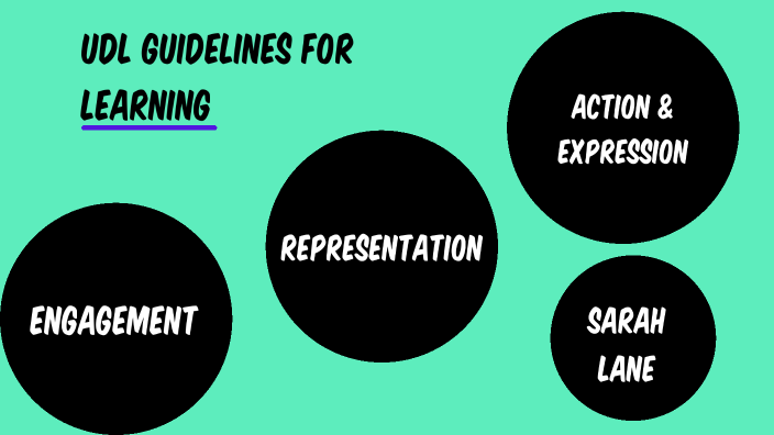 UDL Guidelines for Learning by Sarah Lane on Prezi