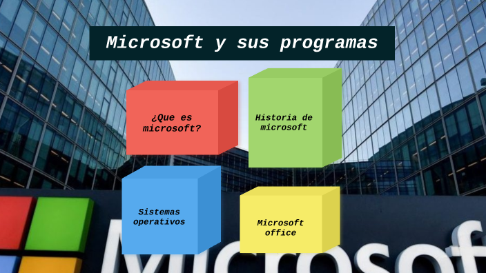 Microsoft y sus programas by Cristian Javier Garcia on Prezi