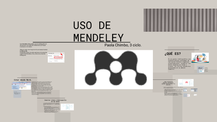 USO DE MENDELEY by EVELYN PAOLA CHIMBO YUMBLA on Prezi