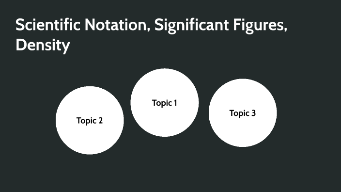 Scientific Notation, Significant Figures, Density by Iain Rainey on Prezi