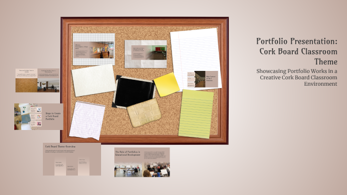 Portfolio Presentation: Cork Board Classroom Theme by Reskhayna Iswara ...