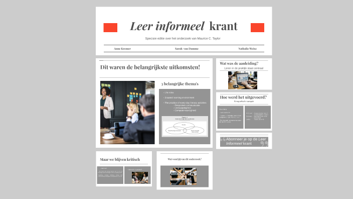 Informeel leren by nathalie Weisz on Prezi