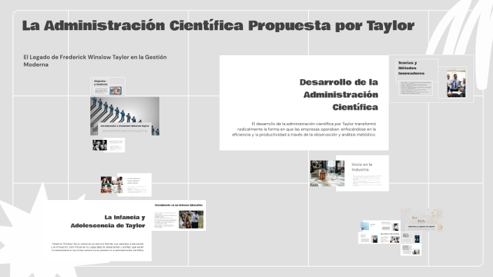 La Administración Científica Propuesta por Taylor by Wilmer Acevedo on ...