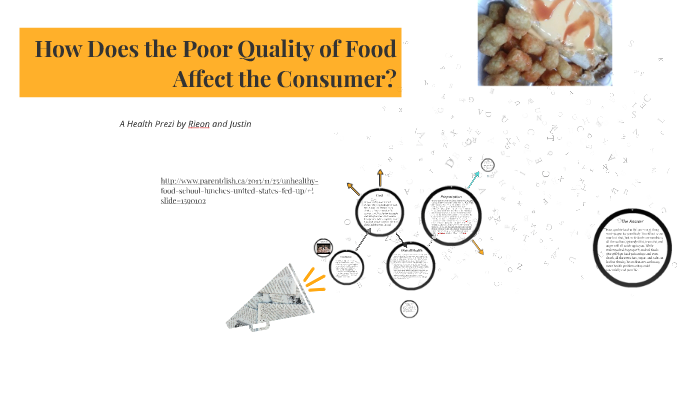 How Does the Poor Quality of Food Affect the Consumer? by Rieon Ji on Prezi