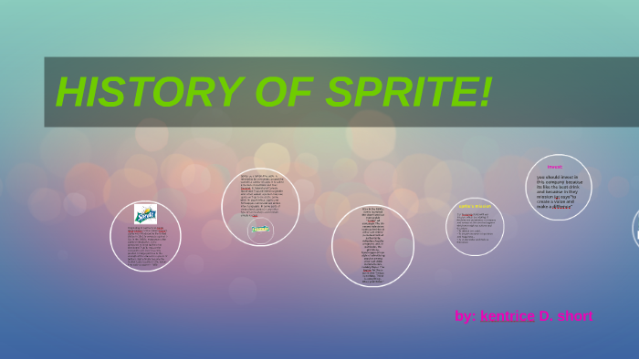 HISTORY OF SPRITE! by papi. trice on Prezi