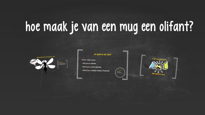 hoe maak je van een mug een olifant? by simoon hermus