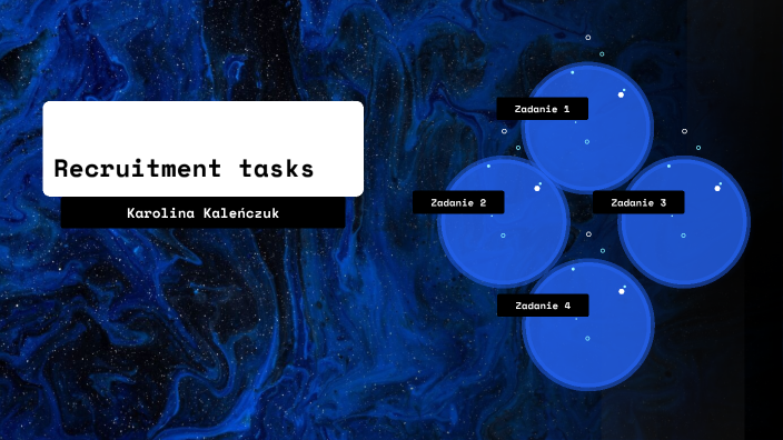 Recruitment task by on Prezi