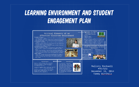 learning environment and student engagement plan by Mallory Rockwell on ...