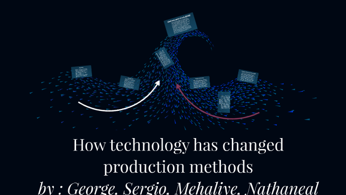 How technology has changed production methods by nathaneal M on Prezi