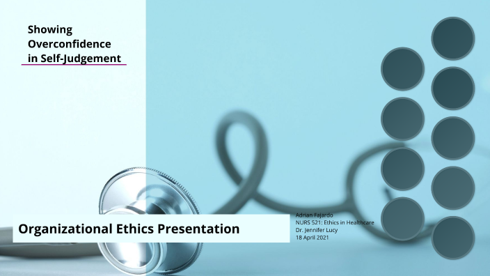 Organizational Ethics Presentation: Showing Overconfidence in Self ...
