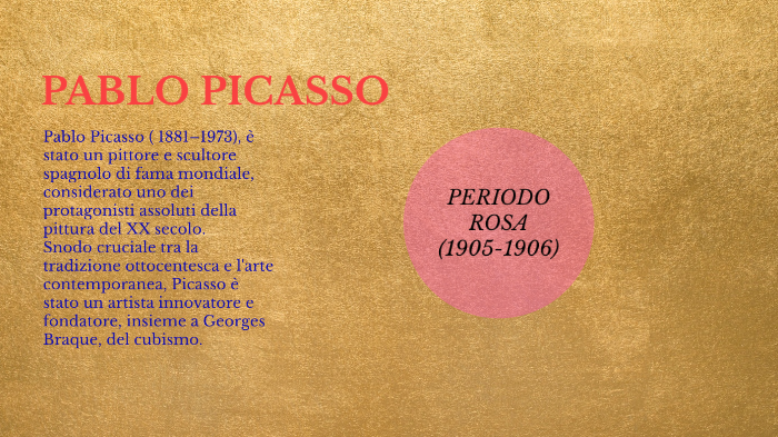 Pablo Picasso-Periodo rosa by Chiara Dell'Oso on Prezi