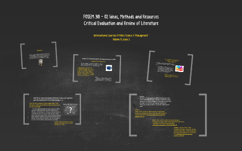 FOSEM 301 - 02 Ideas, Methods and Resources by Jonathan Kitching