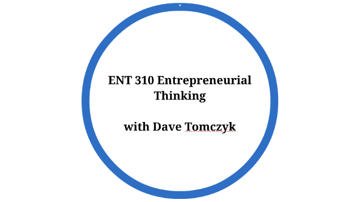 Fall 2025 ENT 310 Entrepreneurial Thinking by David Tomczyk on Prezi