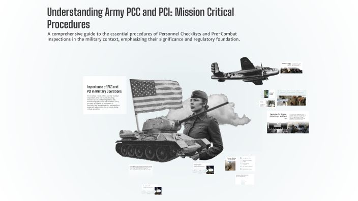 Understanding Army PCC and PCI: Mission Critical Procedures by wiliam ...