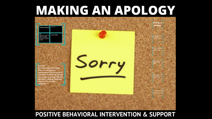 PBIS - Making and Apology by Matt McIntosh on Prezi