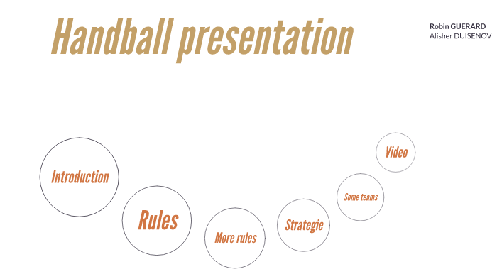 handball presentation by robin Guerard on Prezi