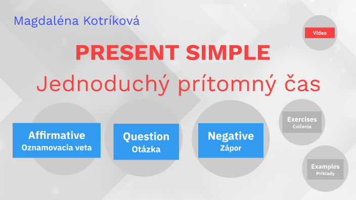 Jednoduchý prítomný čas by Magdaléna Kotríková on Prezi