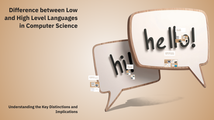 Difference between Low and High Level Languages in Computer Science by ...