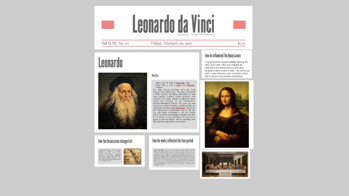 Leonardo da Vinci by Andrew Ovalle on Prezi