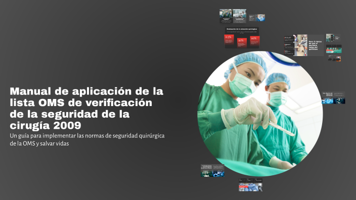Manual de aplicación de la lista OMS de verificación de la seguridad de ...