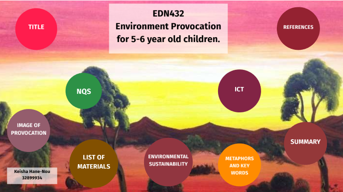 EDN432 Environmental Provocation for 5-6 year old children. by Keisha ...
