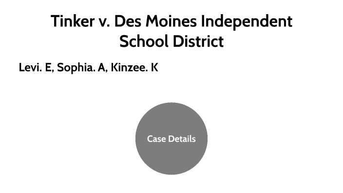 Tinker v. Des Moines Independent School District by Levi Estes on Prezi