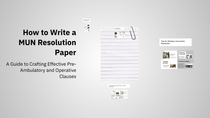 How to Write a MUN Resolution Paper by Melina Estrada on Prezi