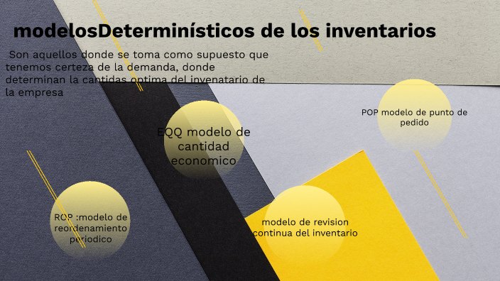 modelos determinísticos de los inventarios by liliana kateir vera ...
