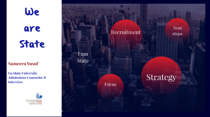 GSU Admissions by Sameera Yusuf on Prezi